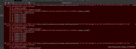 Minified React Error 185； Csdn博客