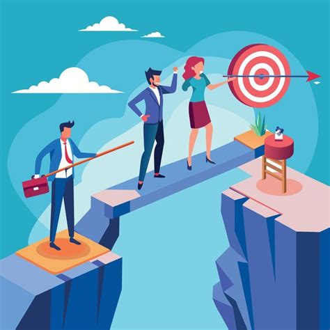 Premium Vector Gap Analysis Measuring Resources And Strategy To Reach Target Comparison