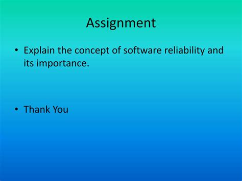 Software Engineering 23 Software Reliability Pptx