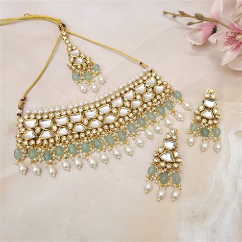 Premium Quality Kundan Bridal Set Handmade Kundan Choker Set Etsy