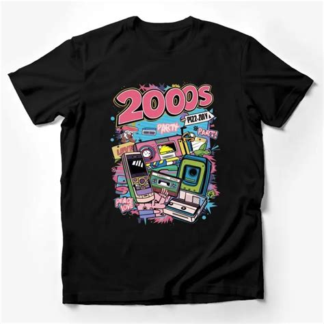 Y2k Nostalgia Retro Vibes T Shirt Early 2000s Party Fashion Vintage Tech Graphic Tee Unisex