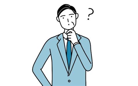 질문이 있는 고위 기업인 경영자 및 사장의 간단한 선 그리기 그림 프리미엄 벡터