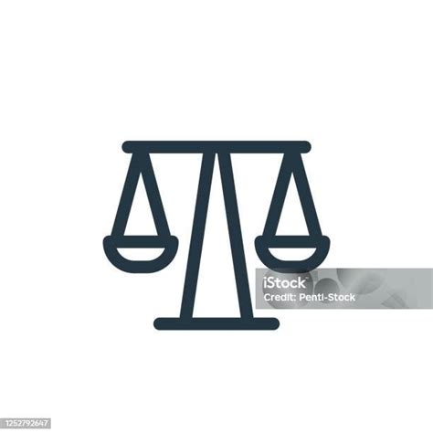 Skala Ikon Vektor Skala Stroke Yang Dapat Diedit Skala Simbol Linear Untuk Digunakan Pada