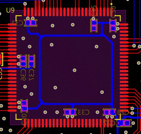 Power Is It Okay If I Make A Vcc Loop Underneath A Microcontroller