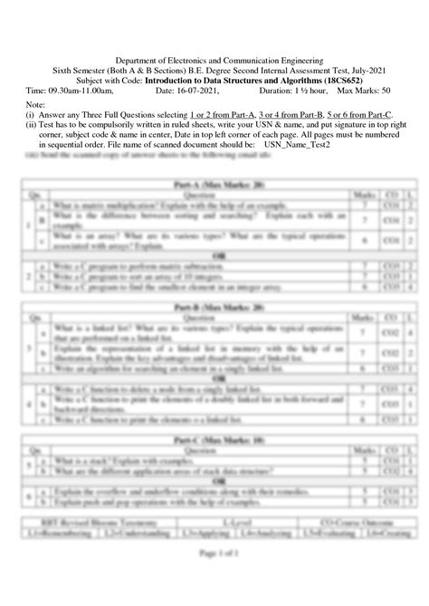 Solution Introduction To Data Structures And Algorithms Question Bank