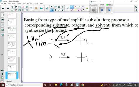 SOLVED Basing From Type Of Nucleophilic Substitution Propose A Corresponding Substrate