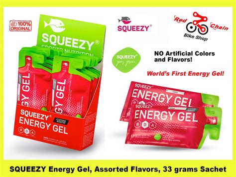 Squeezy Energy Gel Sports Nutrition Gel 33 Grams Sachet Food And Drinks
