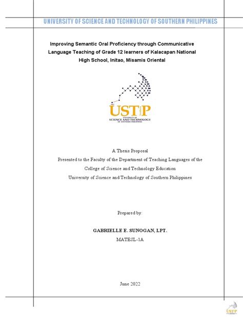Thesis Proposal Concept Paper Pdf Language Education Teaching