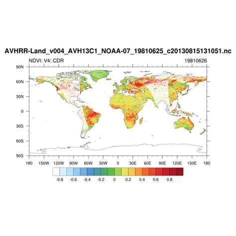 Ndvi Normalized Difference Vegetation Index Noaa Avhrr Climate Data Guide