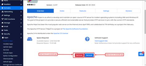 Install System Apps Webuzo
