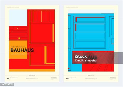 바우 하우스 현대 미니멀리즘 건축 구조 패턴 커버 디자인 템플릿 배경 3차원 형태에 대한 스톡 벡터 아트 및 기타 이미지 3차원 형태 가리기 개념 Istock