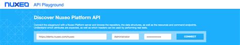 Nuxeo Api Playground Nuxeo Documentation