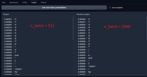 a different value of n batch gives different logits llama cpp hf · issue 4478 · oobabooga