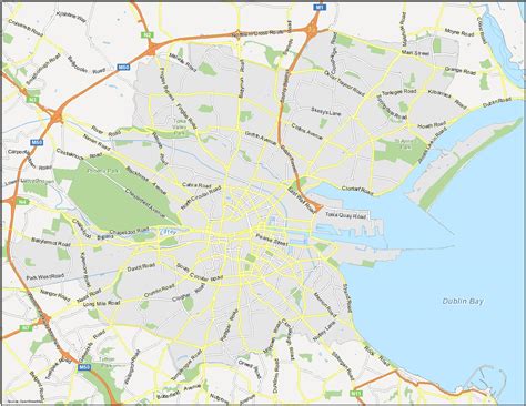 Dublin Map Ireland Gis Geography