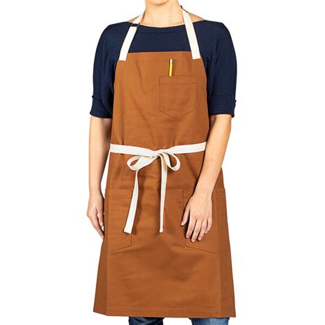 Uncommon Chef 3115 Walnut Customizable 100 Cotton Canvas Vibe Bib