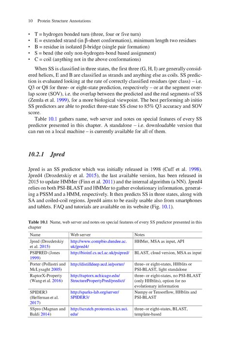 essentials of bioinformatics notes 52 10 protein structure