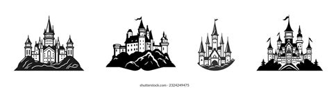 Vector Medieval Castles Icon Detailed Logo Stock Vector Royalty Free 2324249475 Shutterstock
