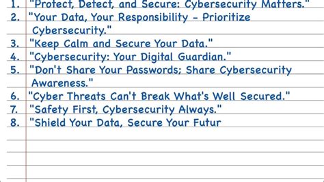 Slogans On Cyber Security In English 15 Best Cyber Security Slogan Youtube