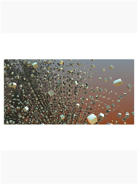 Abstract 3d Cuboids Poster For Sale By Mandelmorph Redbubble