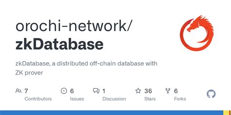 Github Orochi Networkzkdatabase Zkdatabase A Distributed Off Chain Database With Zk Prover