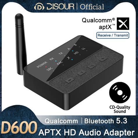 qualcomm bluetooth 5 3 aptx hd ll audio adapter rca aux 3 5mm wireless
