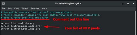 How To Install Chrony Ntp Server Client In Rocky Linux