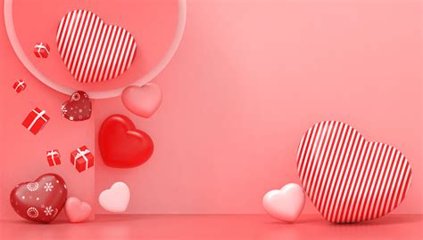 사랑 초대 카드 해피 발렌타인 데이 배경과 인사말 카드 개념과 레드 하트 모양 종이 공예 스타일 복사 공간 인사말 카드 사랑 엽서 해피 출생 일 3d 렌더링 2월에 대한