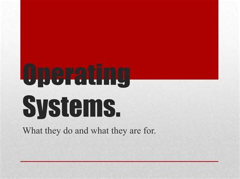 Operating Systems Pptx