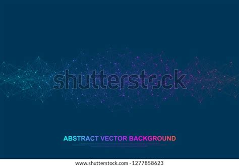 Futuristic Abstract Vector Background Blockchain Technology Stock Vector Royalty Free