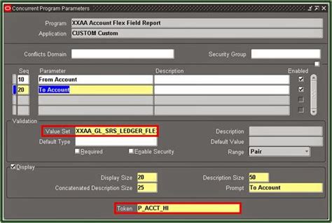 Oracle Applications Aol Creating Custom Account Flex Field Parameter