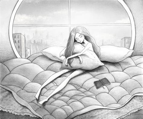 Beautiful Naked Woman Sitting Bed Stock Illustrations 7 Beautiful
