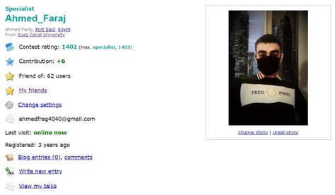 ahmed faraj on linkedin codeforces problemsolving