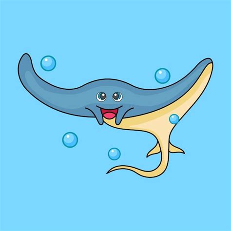 Premium Vector Cute Stingray