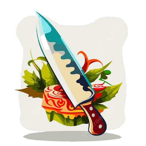 정육점 칼 벡터 야채와 식물 위에 스티커 클립 아트 칼 삽화 만화 상표 Png 일러스트 및 벡터 에 대한 무료 다운로드 Pngtree