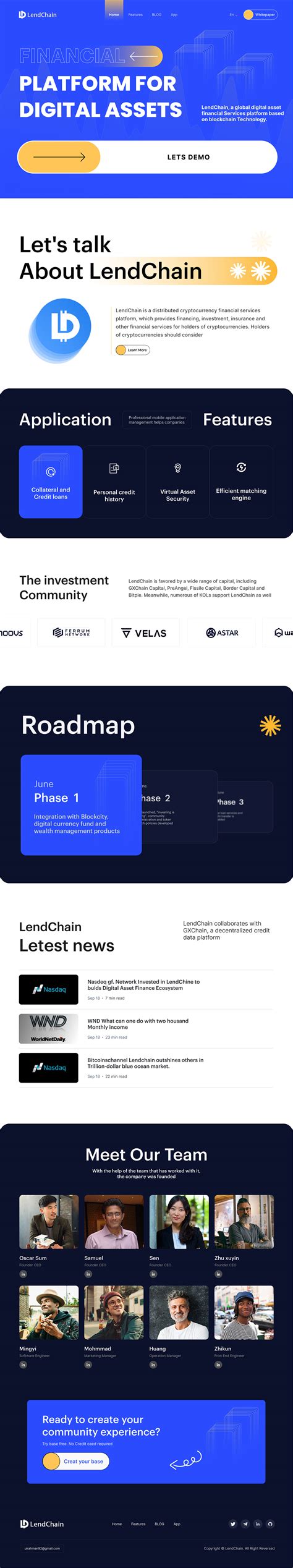 Crypto Landing Page On Behance