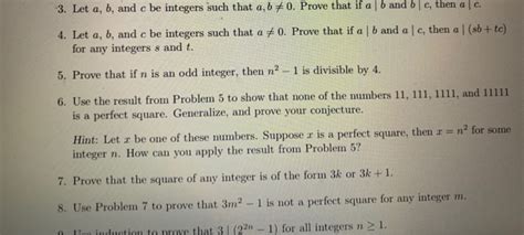 Solved 3 Let A B And C Be Integers Such That A B 0 Prove Chegg Com