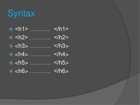 Presentation On Html Headings Powerpoint Slides Myprivatetutor Uae