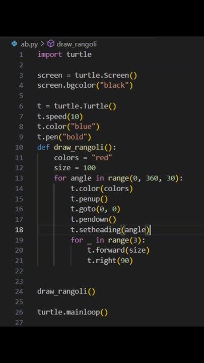 Song Turtle Python Rangoli Pythonturtlegraphics Trendingsong Create Work3 Youtube