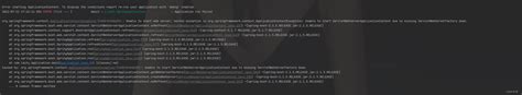 Unable To Start Servletwebserverapplicationcontext Due To Missing