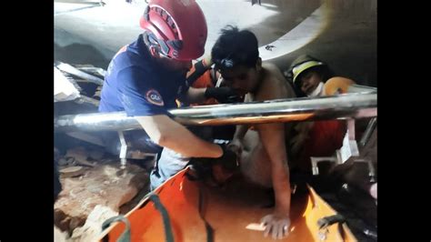 နေပြည်တော် ဟိုတယ်အေးချမ်းသာ ၆ ထပ်အဆောက်အဦထဲ ပိတ်မိနေသူ ၂ ဦးအနက် ၁ ဦးကို အသက်ရှင်လျက်ကယ်တင်နိုင