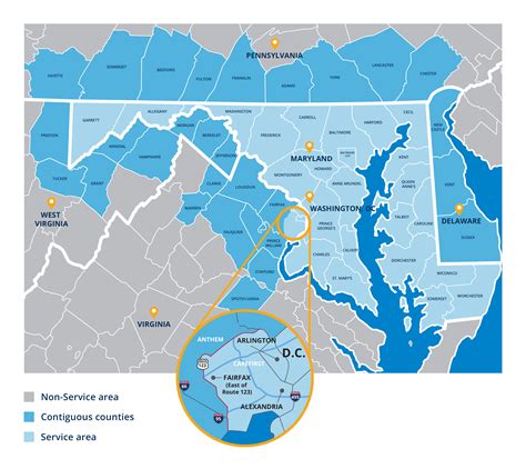 Service Area Carefirst Bluecross Blueshield
