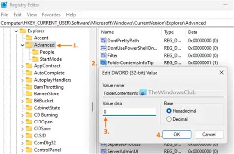 Disable Pop Up Description For Folder Desktop Items In Windows