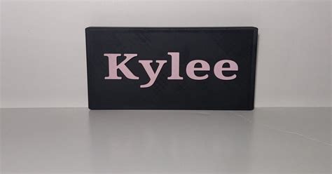 Kylee Nameplate By Reap Download Free STL Model Printables Com
