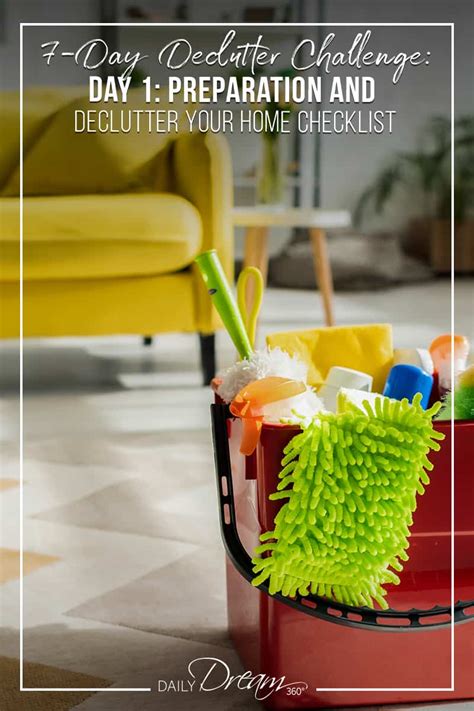 7 Day Declutter Challenge Day 1 Declutter Your Home Checklist