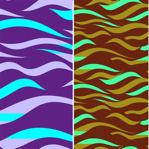 Premium Psd A Set Of Different Patterns With Different Colors And Textures