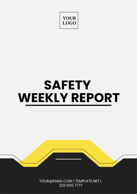 Free Safety Weekly Report Template To Edit Online
