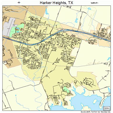 Harker Heights Texas Street Map 4832312
