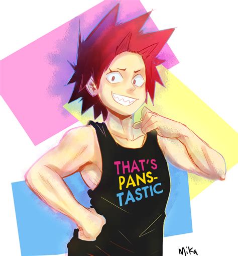 “kirishima Loves Everyone So Therefore He Is Pans”happy Pride Month 🌈