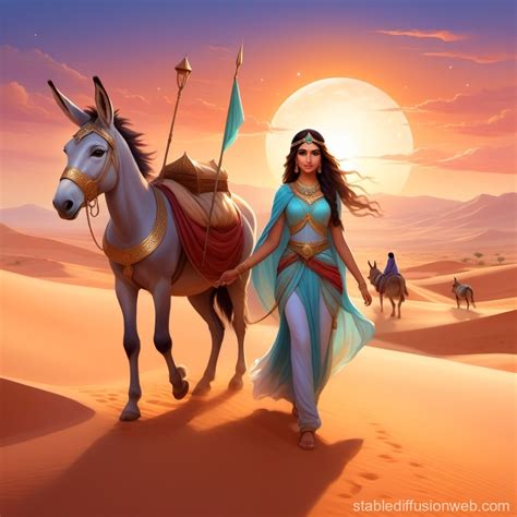 Princess Desert Adventure Stable Diffusion Online