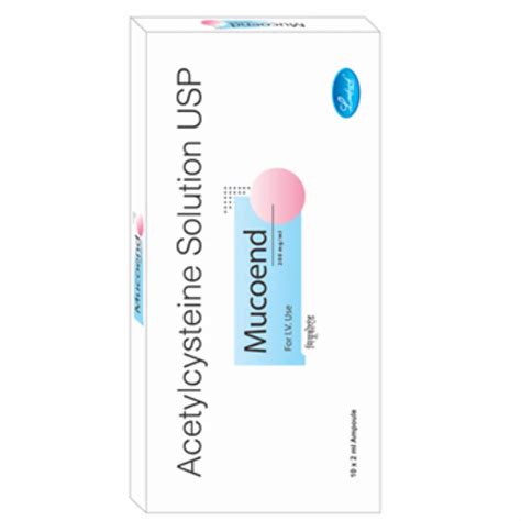 Mucoend 200mg 2ml Injection At ₹ 75 Piece Acetylcysteine Injection In Nagpur Id 2857114290297